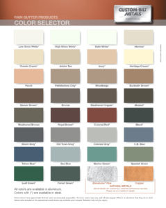 Color Chart | Gutter King Hawaii